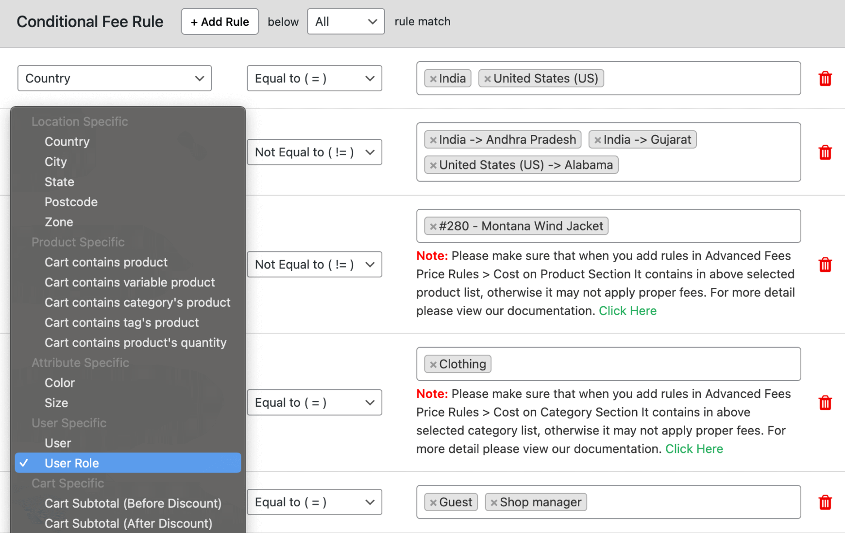 WooCommerce extra fees plugin - Thedotstore