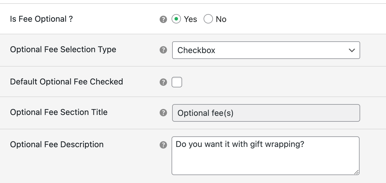 WooCommerce extra fees plugin - Thedotstore