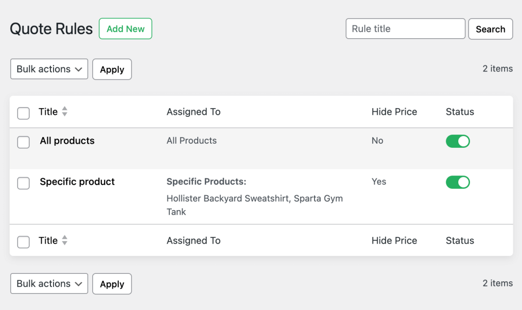 Request Quote For WooCommerce - Thedotstore