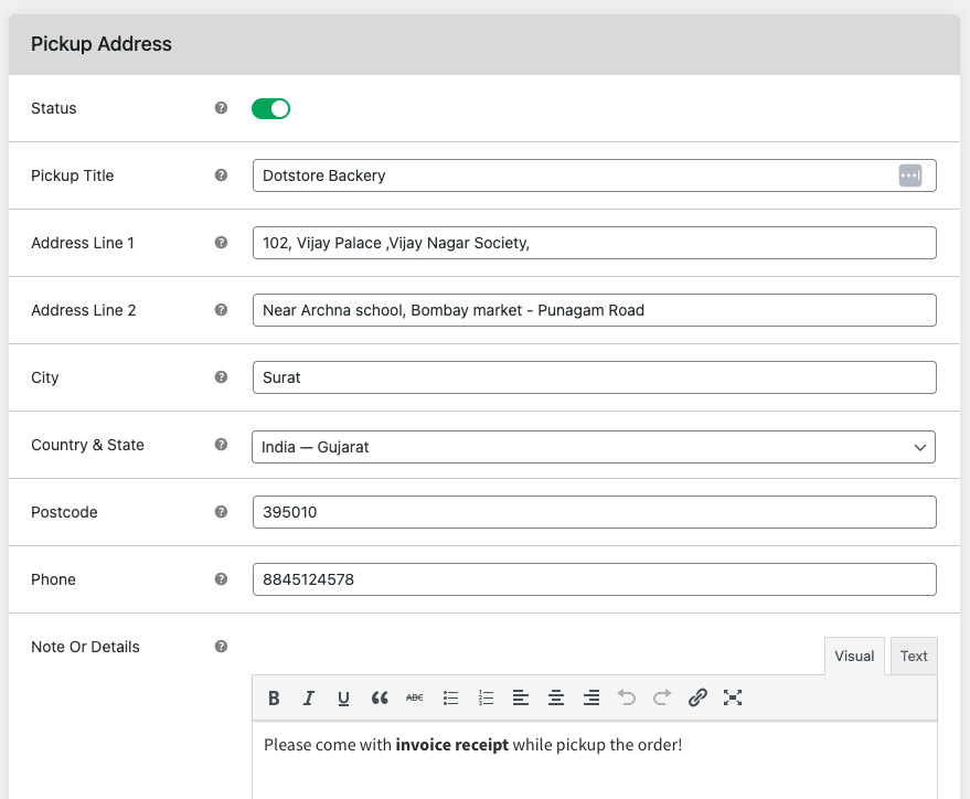 Local Pickup For WooCommerce - Thedotstore