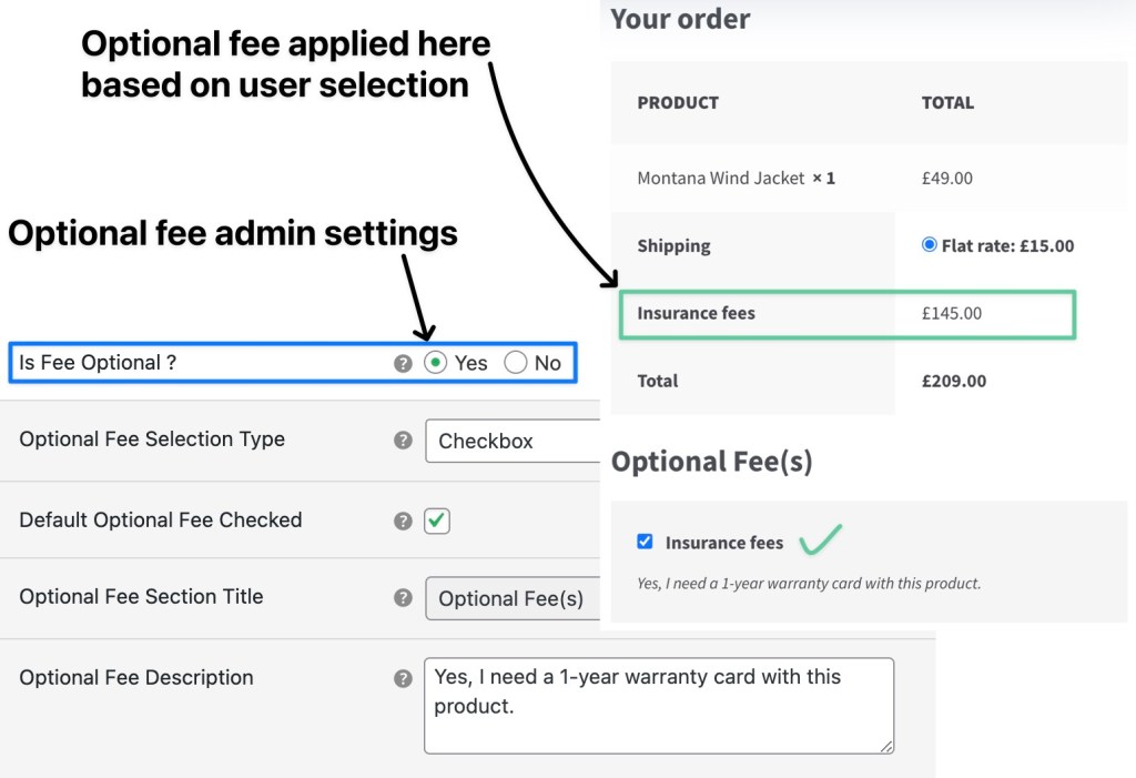 WooCommerce extra fees plugin - Thedotstore