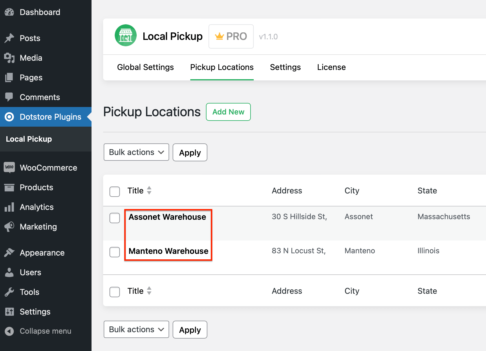 How to set Local Pickup for Specific Products in WooCommerce