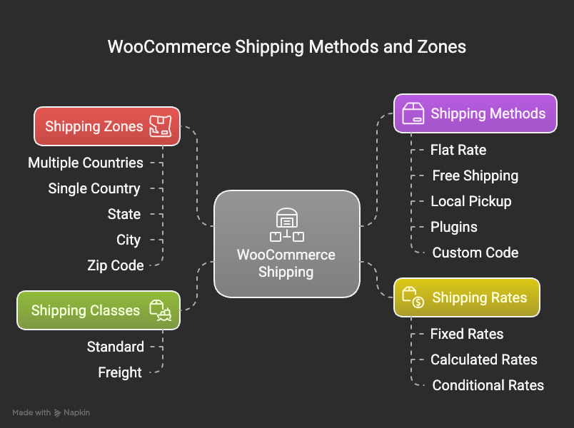 The complete guide to WooCommerce shipping methods - Thedotstore