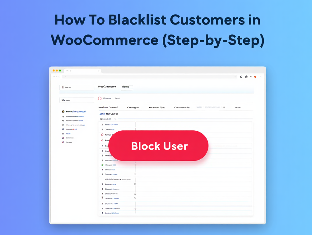 How To Blacklist Customers in WooCommerce (Step-by-Step) - Thedotstore