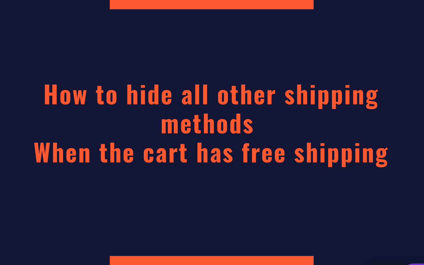 How To Hide The Location Based Shipping Method In Woocommerce