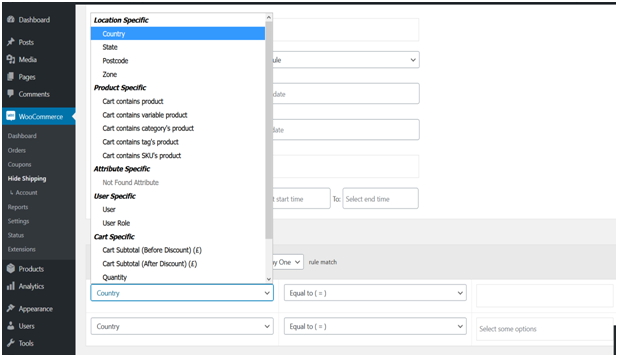 How To Hide The Location Based Shipping Method In Woocommerce
