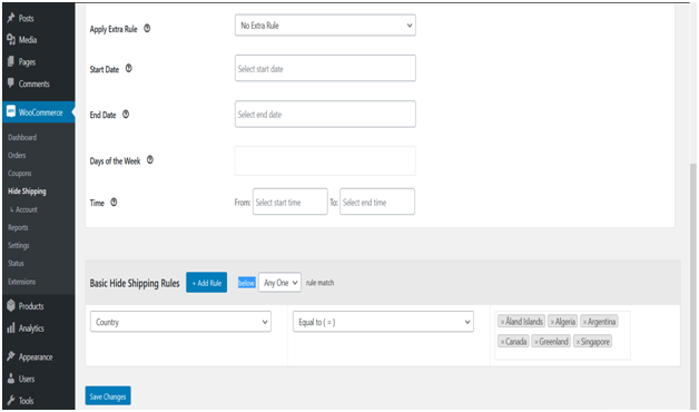How To Hide The Location Based Shipping Method In Woocommerce